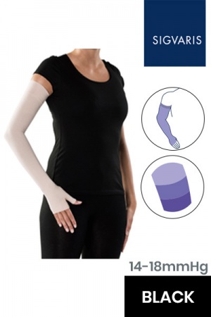 Sigvaris Advance Unisex CL1 Black Arm Sleeve - Compression Stockings